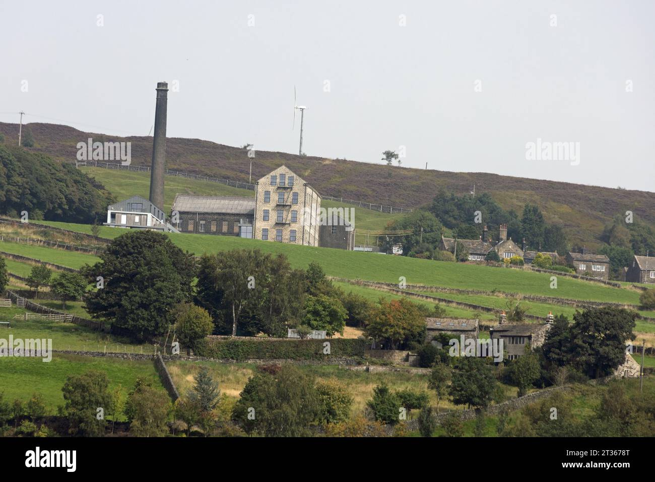 Old Town Mill Hebden Bridge West Yorkshire England Stock Photo - Alamy