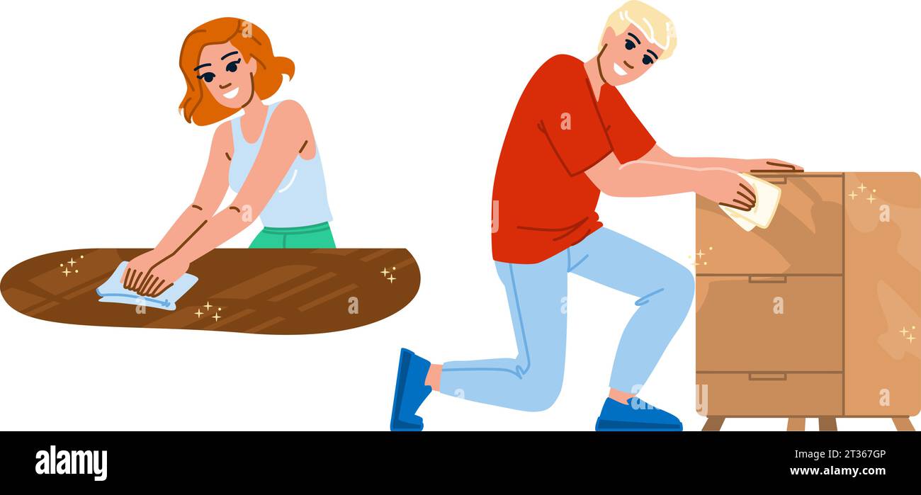 wooden furniture polishing vector Stock Vector Image & Art - Alamy