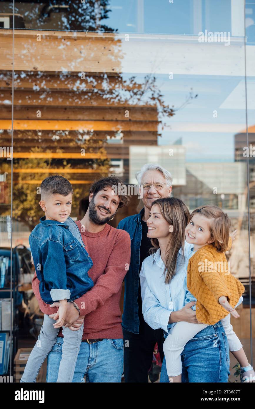 Family adult son standing together hi-res stock photography and images ...