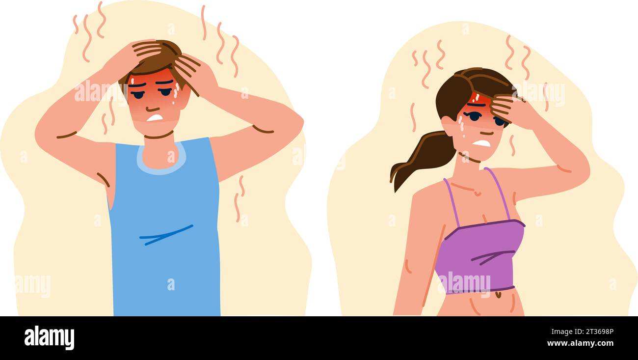 warm suffer from heat vector Stock Vector Image & Art - Alamy