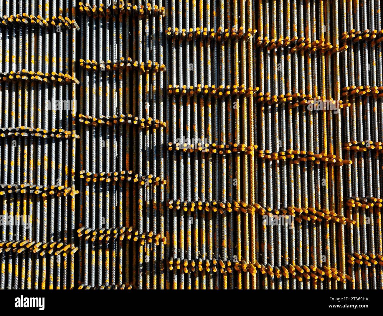 Stacks of industrial steel grids Stock Photo - Alamy