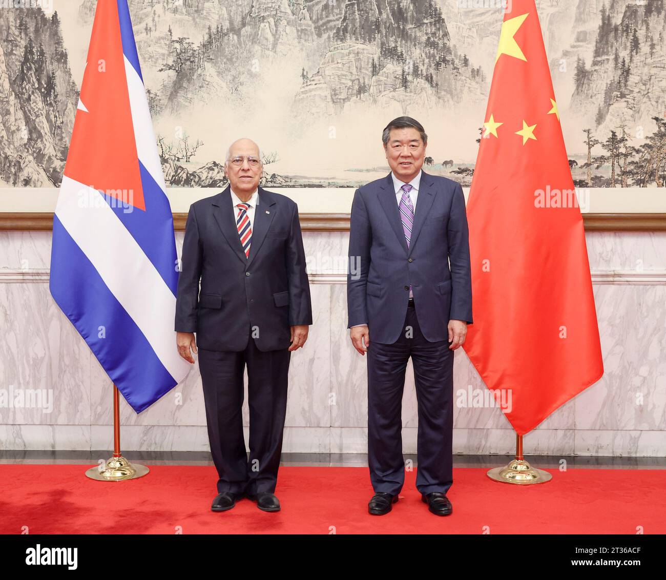 Beijing, China. 23rd Oct, 2023. Chinese Vice Premier He Lifeng, also a ...