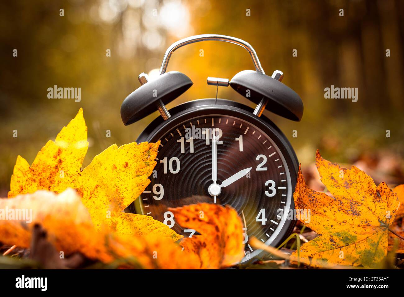 Gersthofen, Bavaria, Germany. 23rd Oct, 2023. Time change from daylight ...