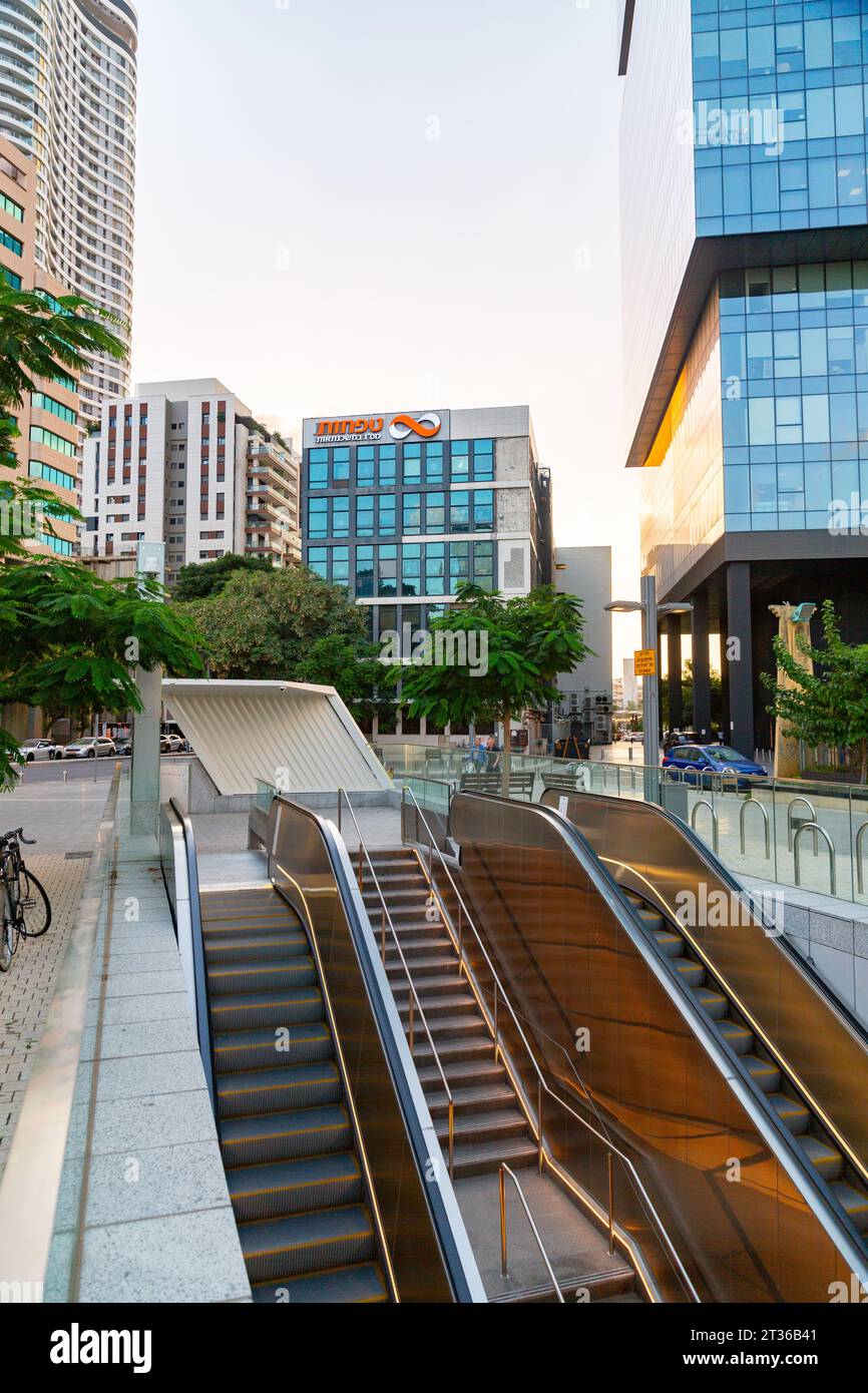 Tel Aviv, Israel - October 19, 2023 - Entrance and sign of Yehudit ...