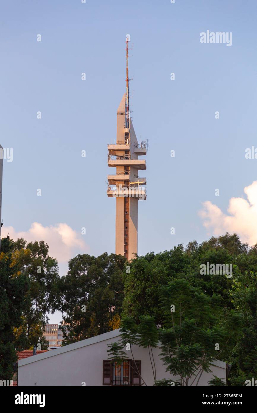 Tel Aviv, Israel - October 19, 2023 - The Marganit Tower is a ...