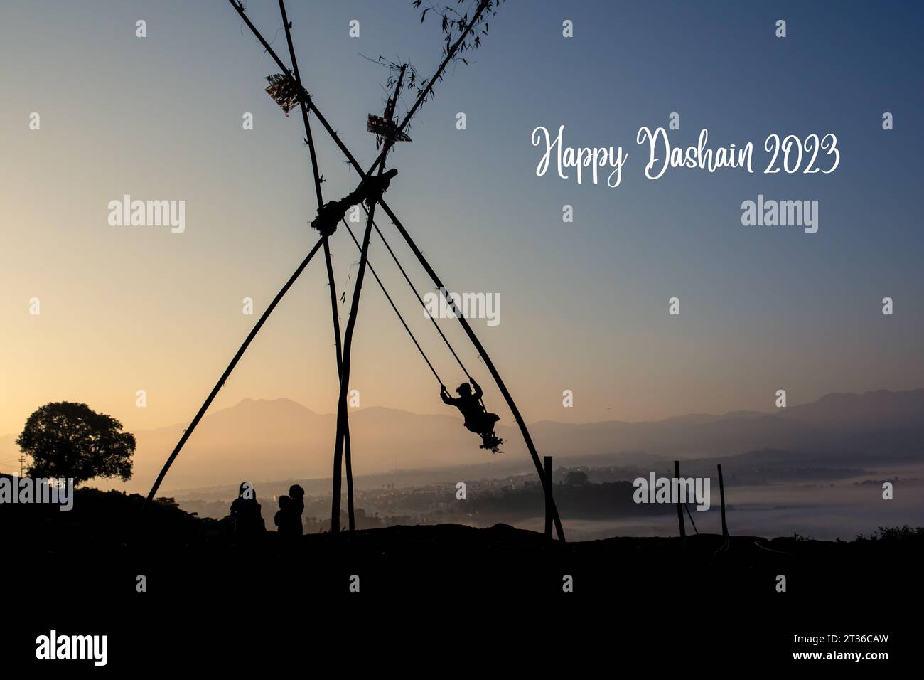 Nepalese people enjoy playing swing on the precious occasion of the ...