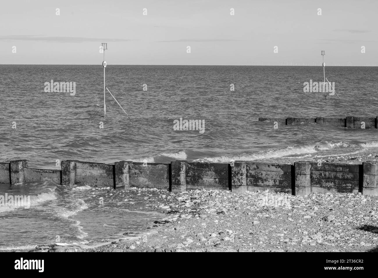 Hunstanton beach Black and White Stock Photos & Images - Alamy