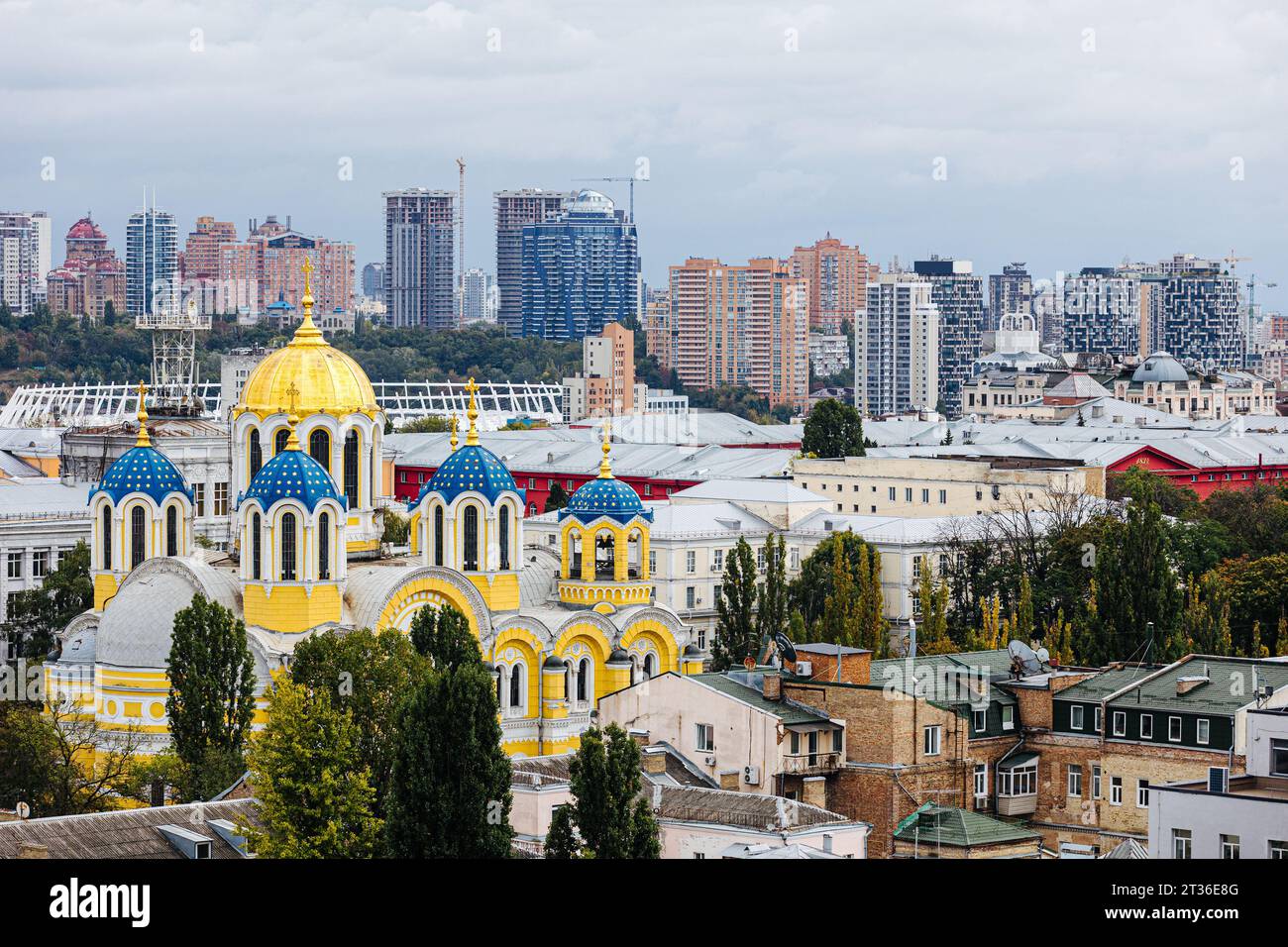 Amazing Ukraine Kyiv Kiev beautiful church. St Volodymyr's Cathedral ...