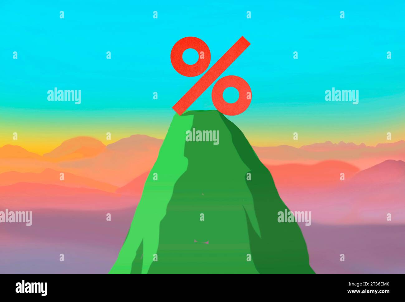 Percentage color colour hi-res stock photography and images - Alamy