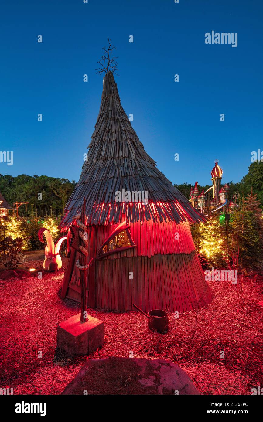 Twilight view of Lilidorei at the Alnwick Garden in Alnwick ...