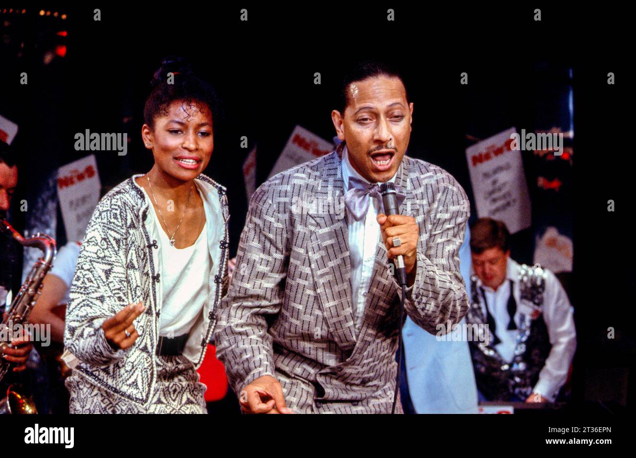 Marcia Johnson (Reporter), Peter Straker (Editor) in THE NEWS at the ...