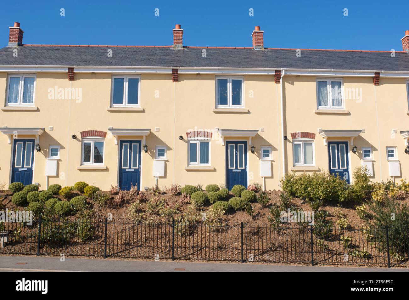 Modern, affordable, terraced house development - John Gollop Stock ...
