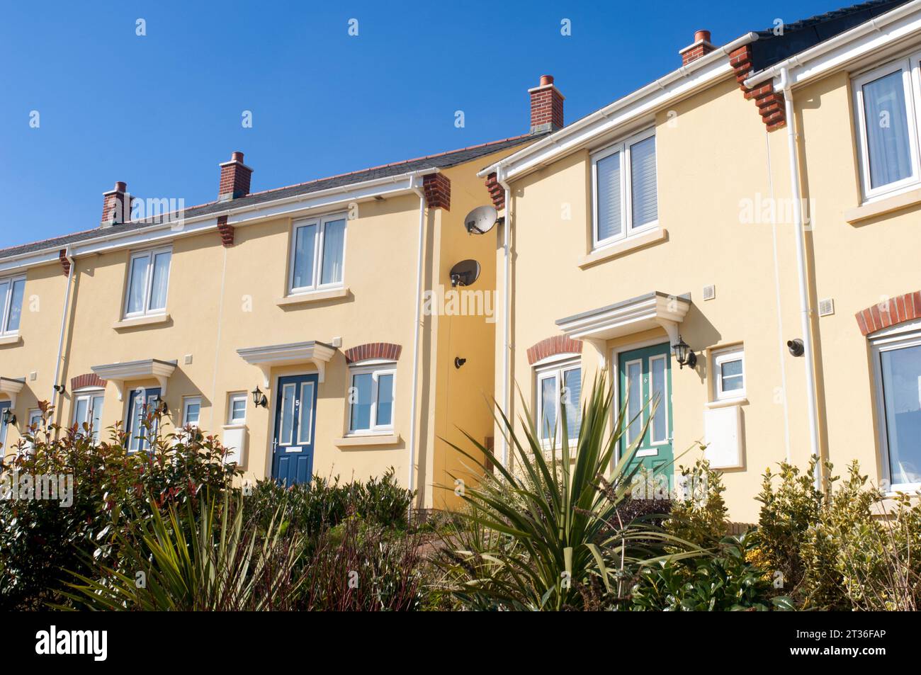 Modern, affordable, terraced house development - John Gollop Stock ...