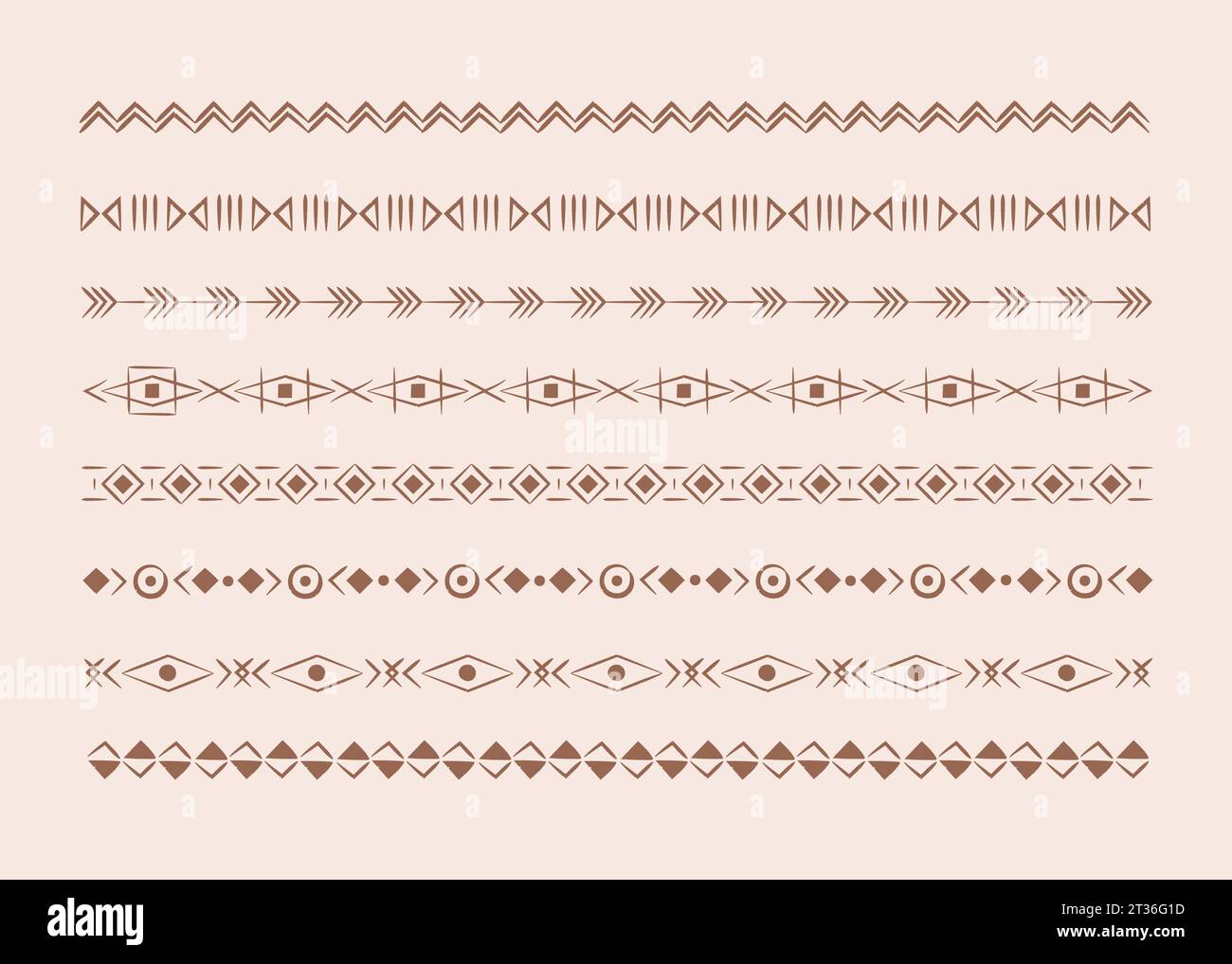 Ethnic geometric lines. Boho style native American ethnic pattern ...