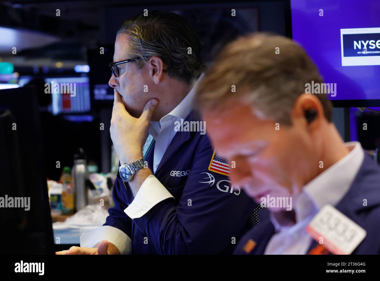 New York, United States. 03rd Jan, 2023. Traders Work on the floor of ...
