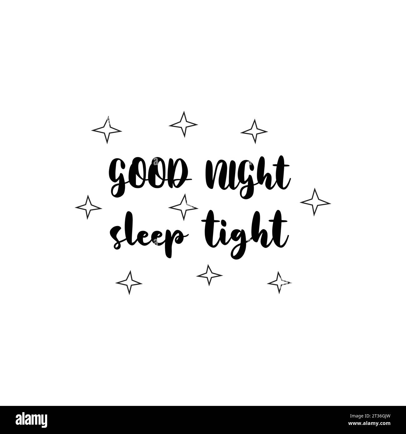 Good night sleep tight quote for sleeping. Dreams concept doodle ...