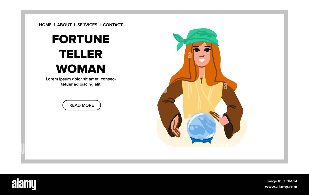 Female fortune teller reading Cut Out Stock Images & Pictures - Alamy