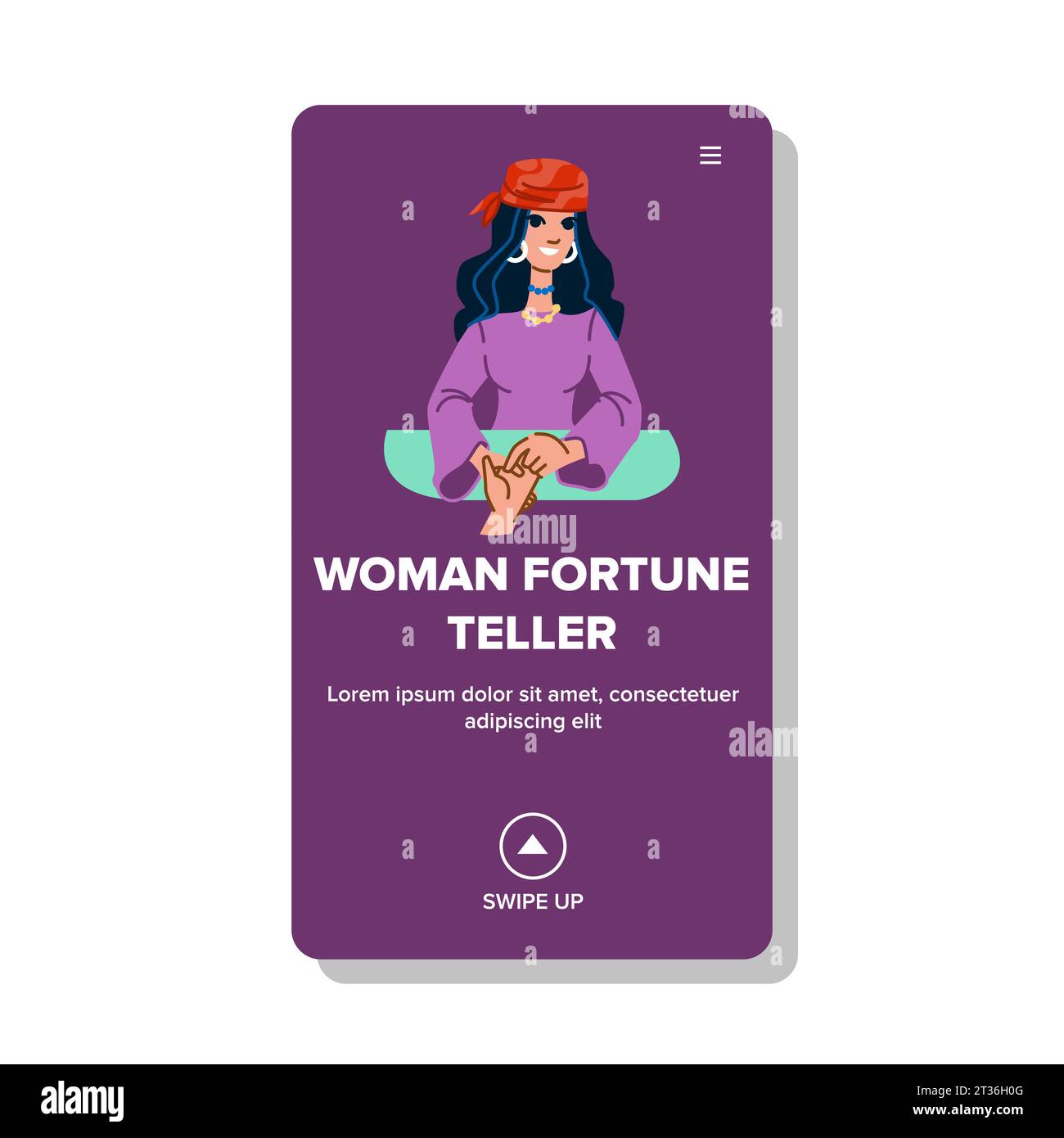future woman fortune teller vector Stock Vector Image & Art - Alamy