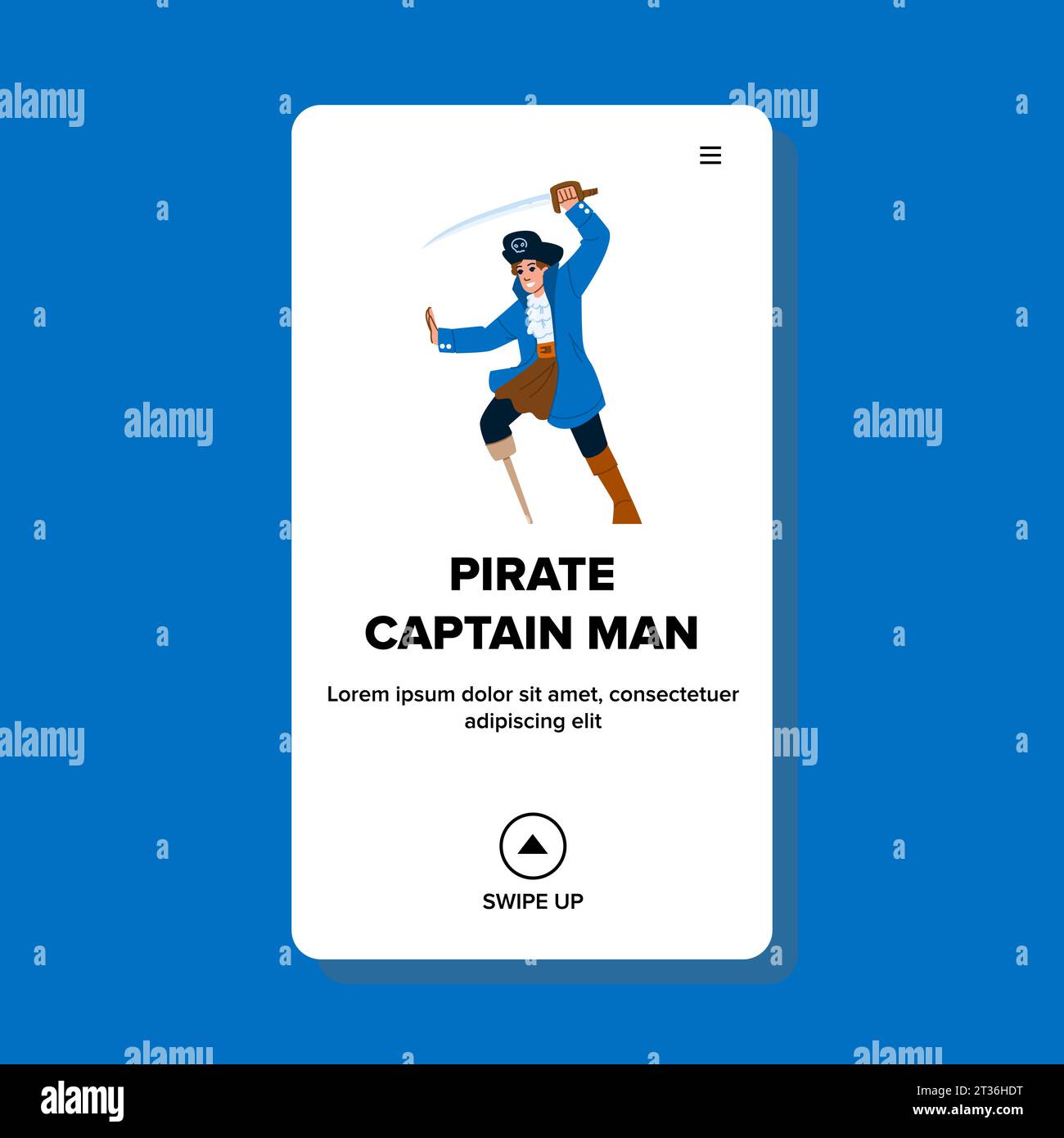 hat pirate captain man vector Stock Vector Image & Art - Alamy