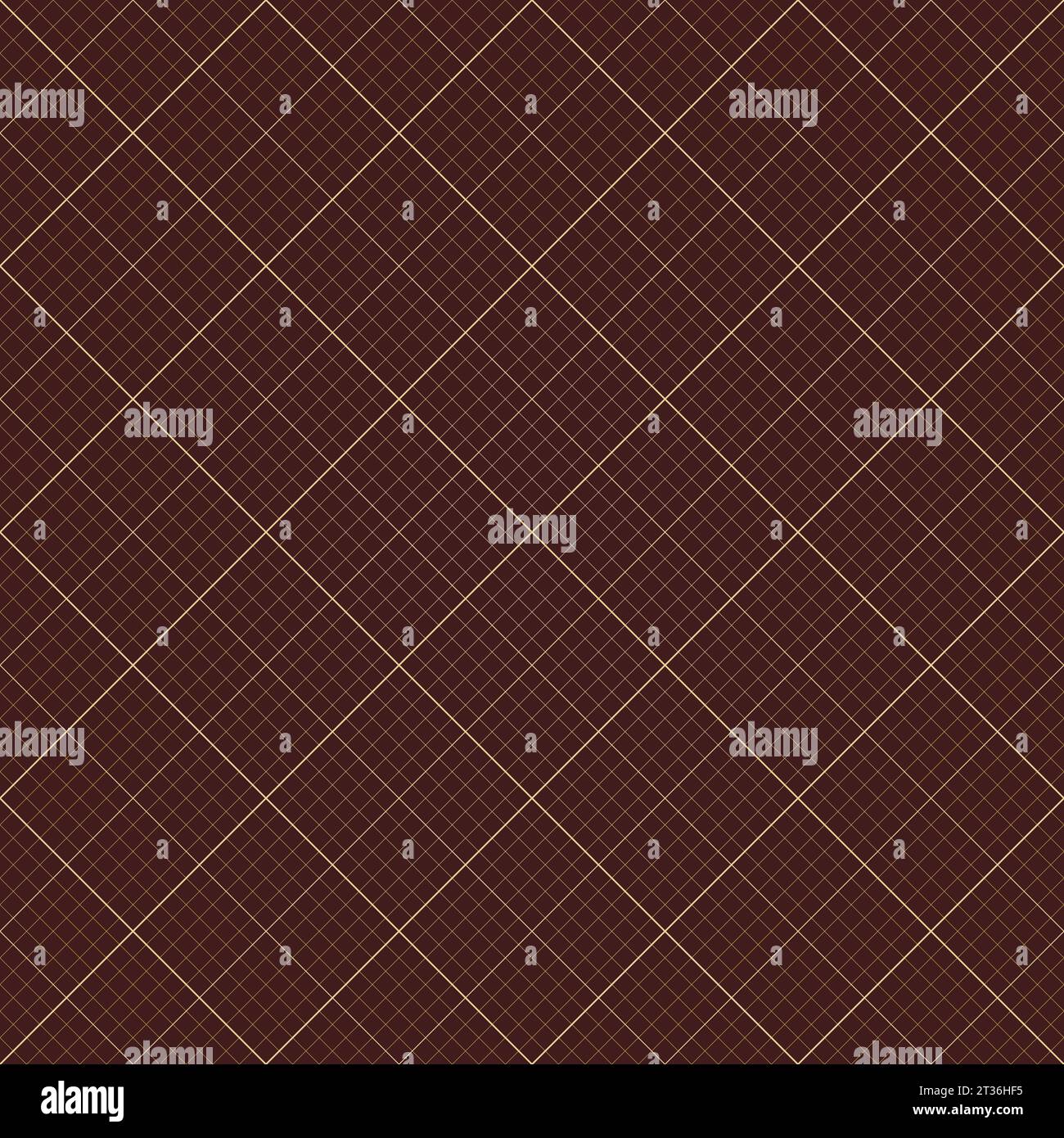 Geometric vector grid. Seamless abstract pattern. Modern background with diagonal golden lines ...