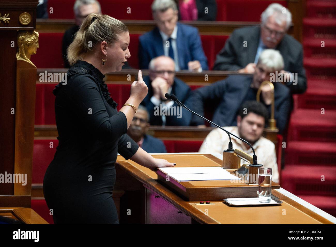French deputy and president of La France Insoumise LFI parliamentary ...