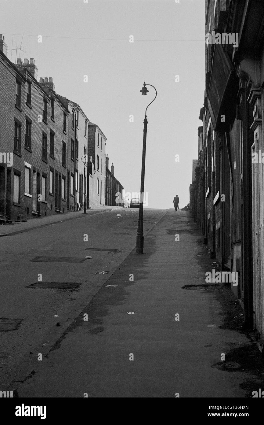 Looking up Pym Street from St Anns Well Road with derelict houses ...