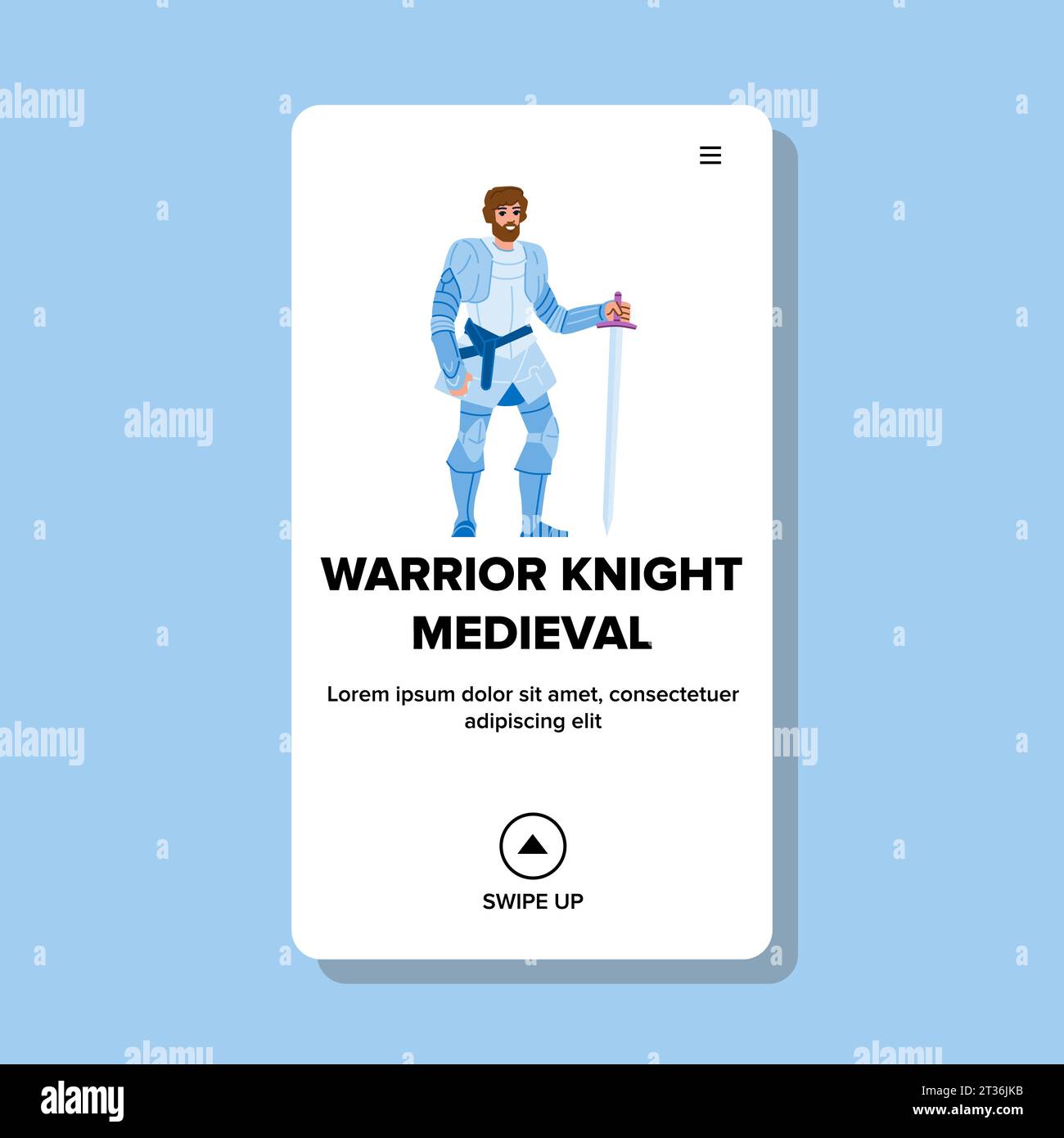 web warrior knight medieval vector Stock Vector Image & Art - Alamy