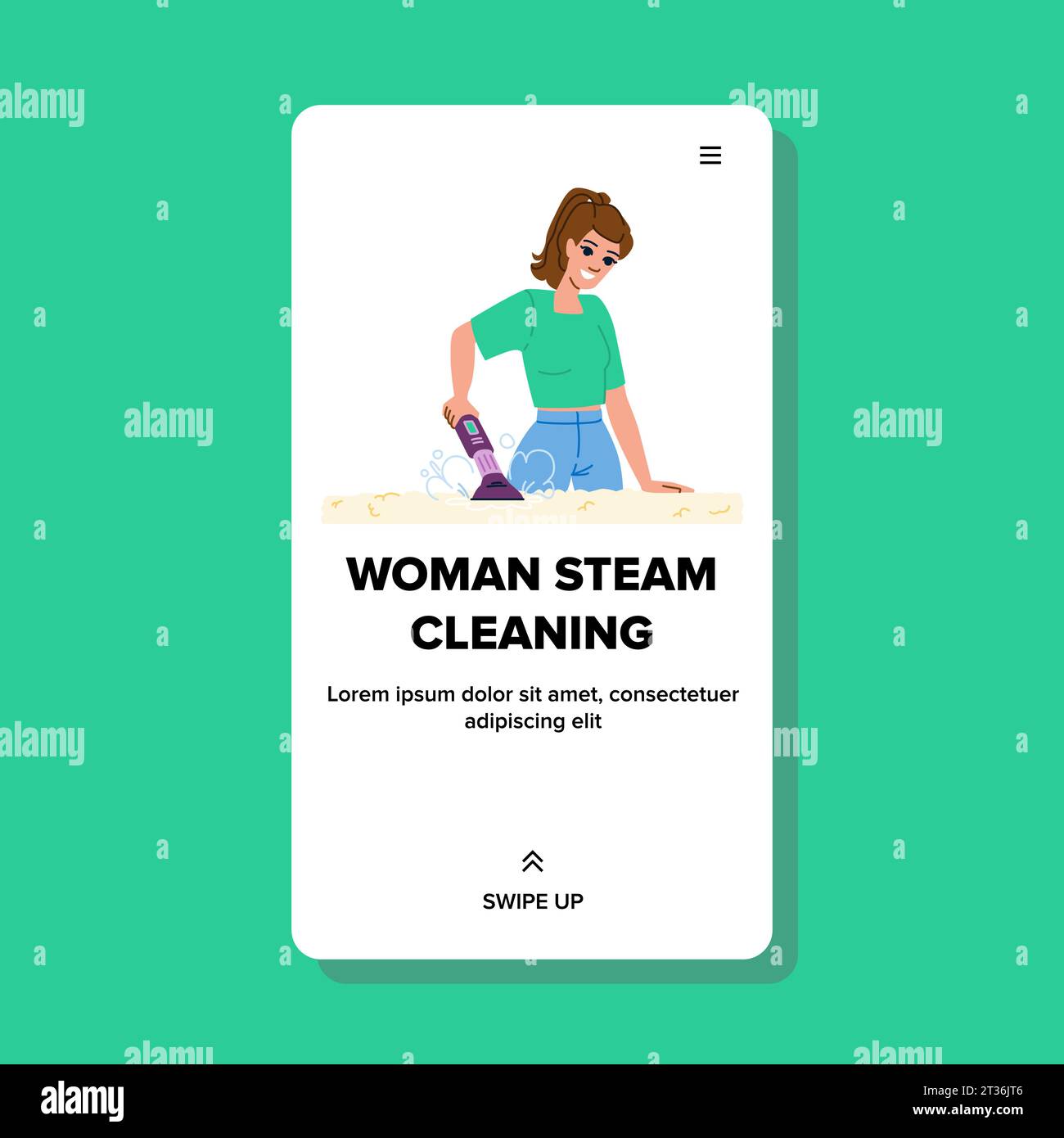 web woman steam cleaning vector Stock Vector Image & Art - Alamy