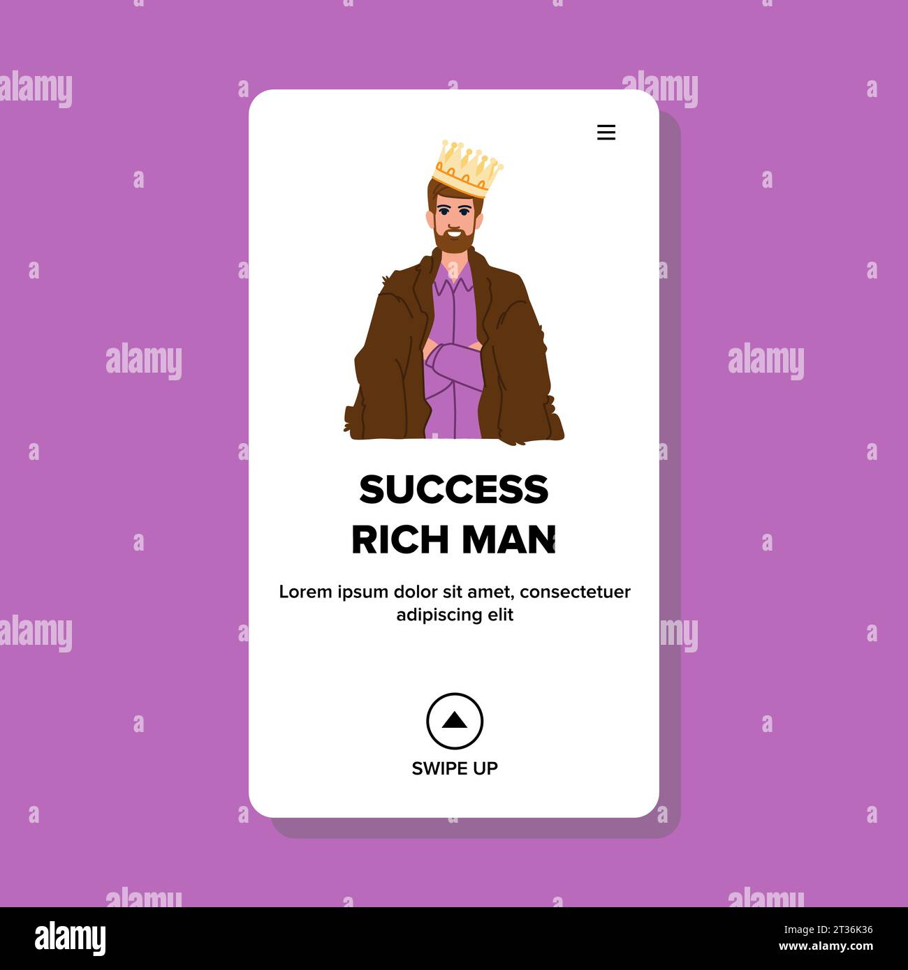 investment success rich man vector Stock Vector Image & Art - Alamy