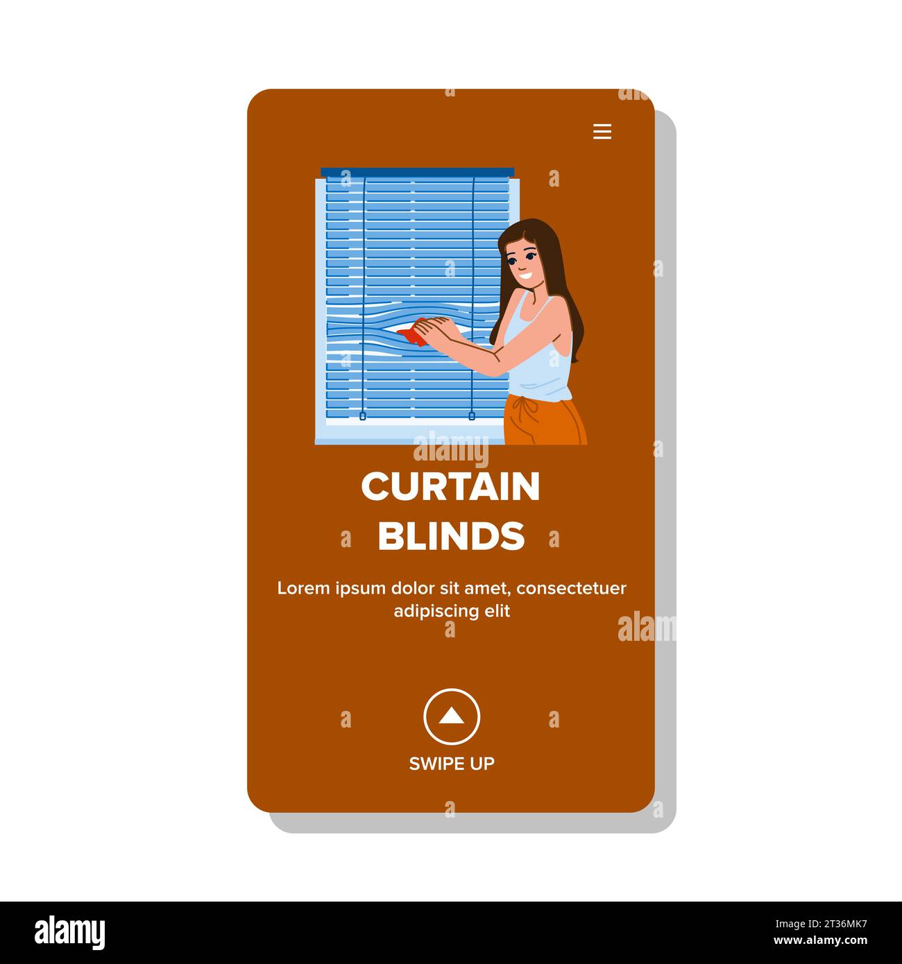 flat curtain blinds vector Stock Vector Image & Art - Alamy