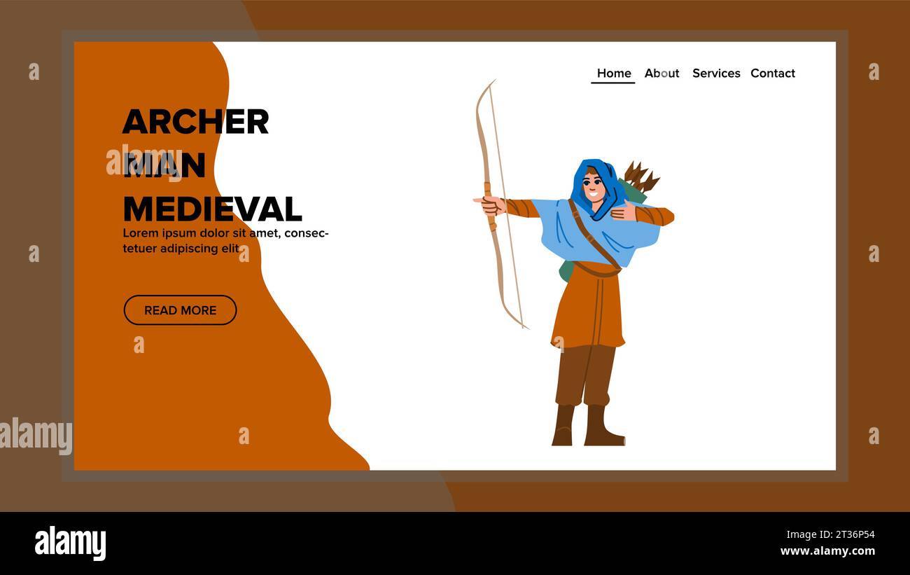 ages archer man medieval vector Stock Vector Image & Art - Alamy