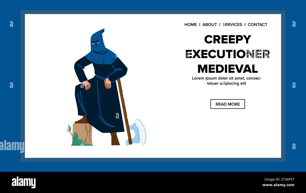 horror chreepy executioner medieval vector Stock Vector Image & Art - Alamy