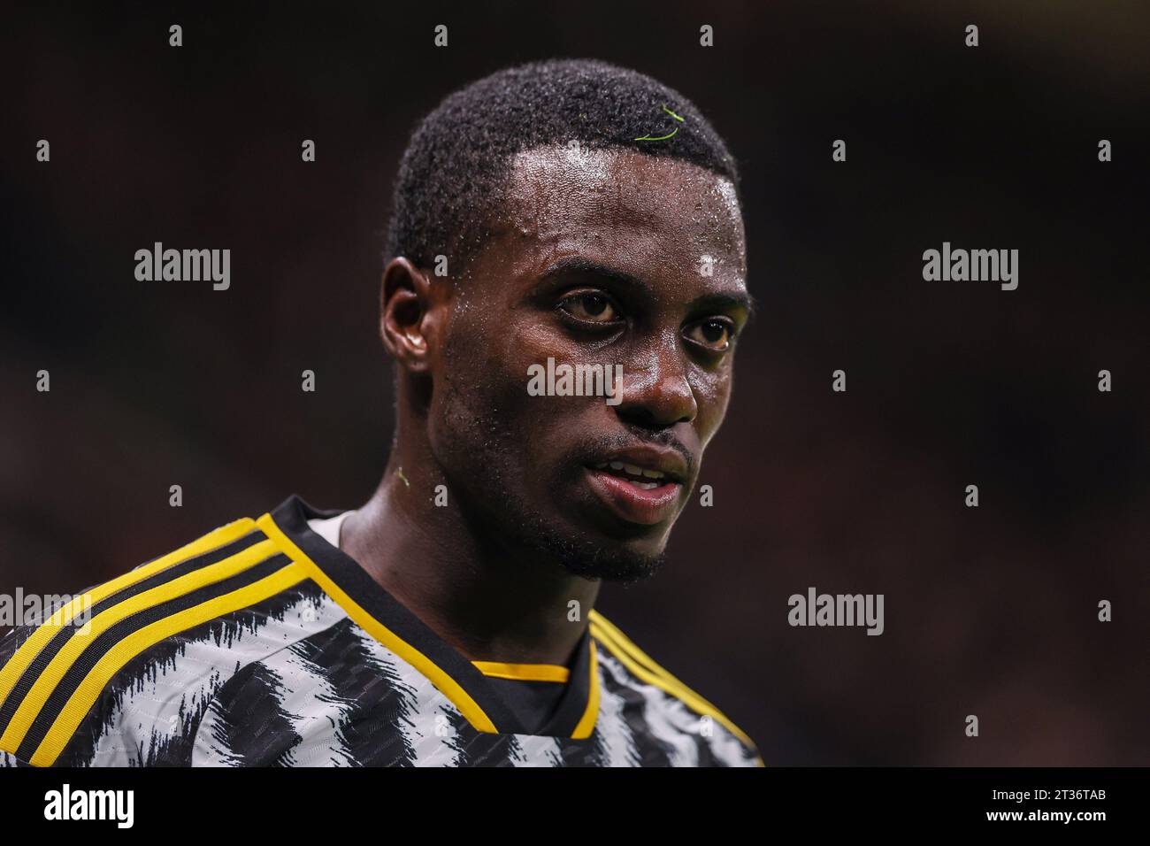 Milan, Italy. 22nd Oct, 2023. Timothy Weah of Juventus FC looks on ...