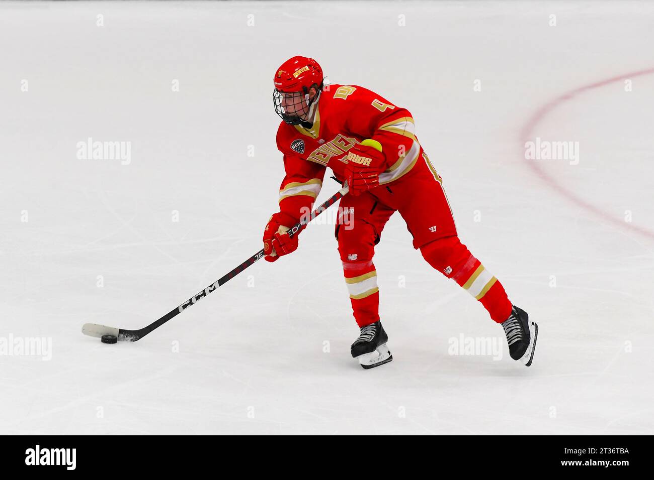 PROVIDENCE, RI - OCTOBER 20: Denver Pioneers forward Jack Devine (4 ...