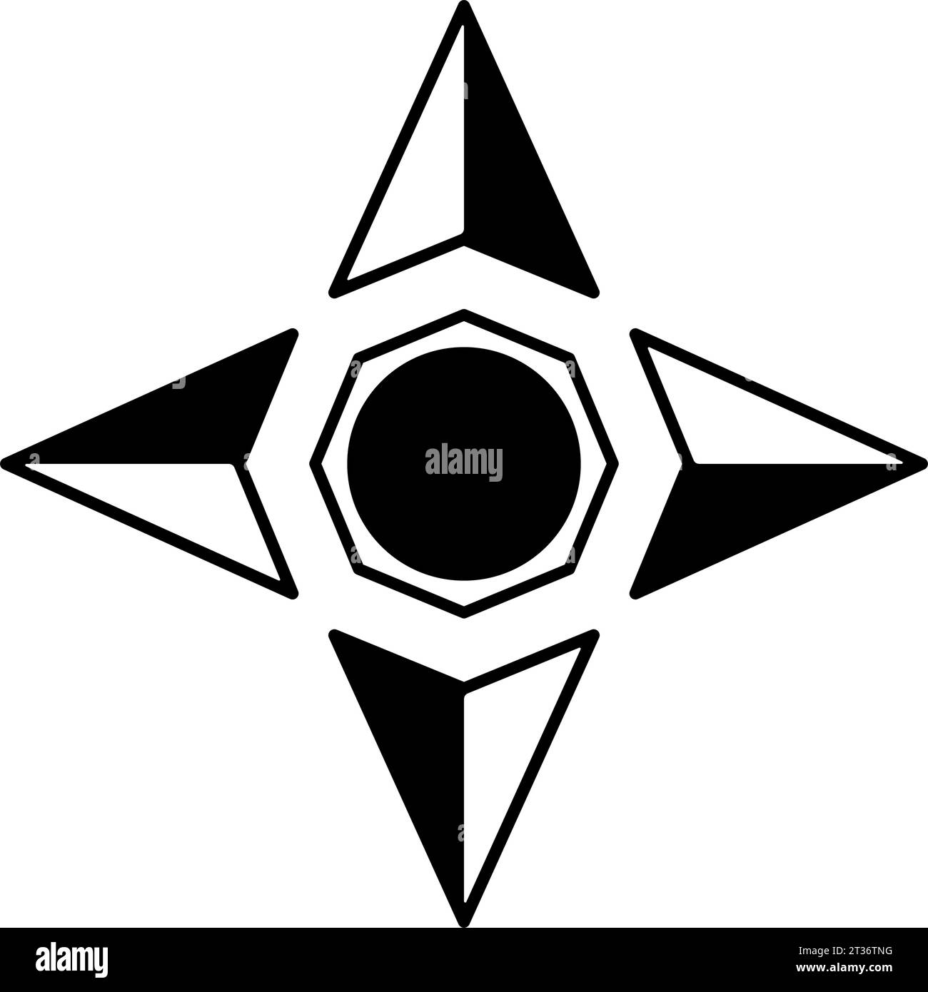 multidirectional arrows in four directions icon. Vector illustration ...