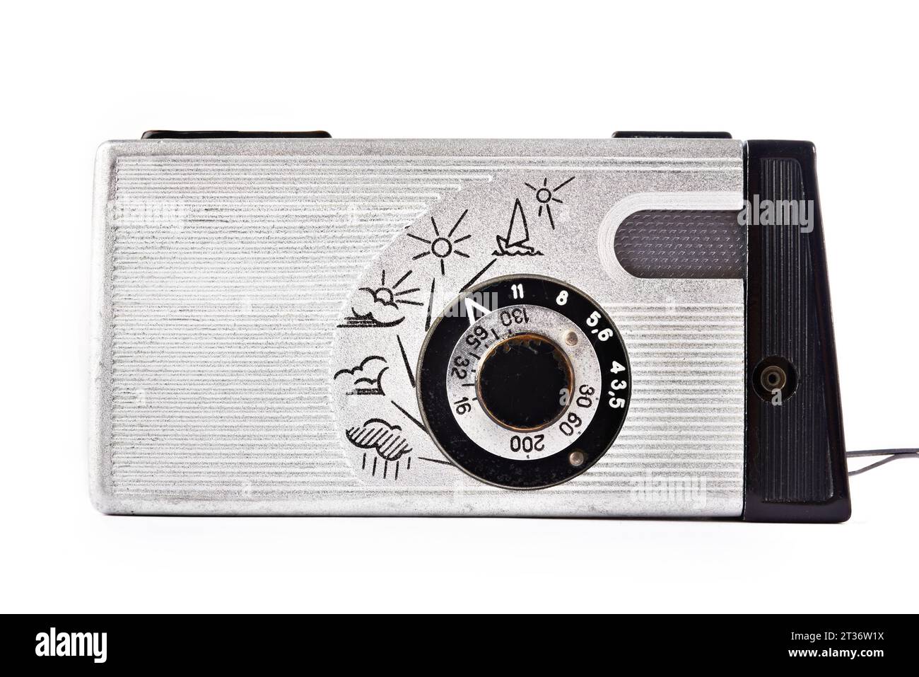 Soviet microformat scale camera isolated white Stock Photo - Alamy
