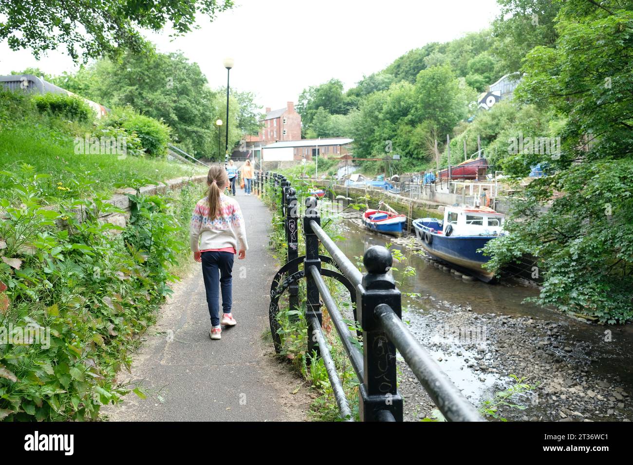 Newcastle riverside walk, Ouseburn UK Stock Photo - Alamy