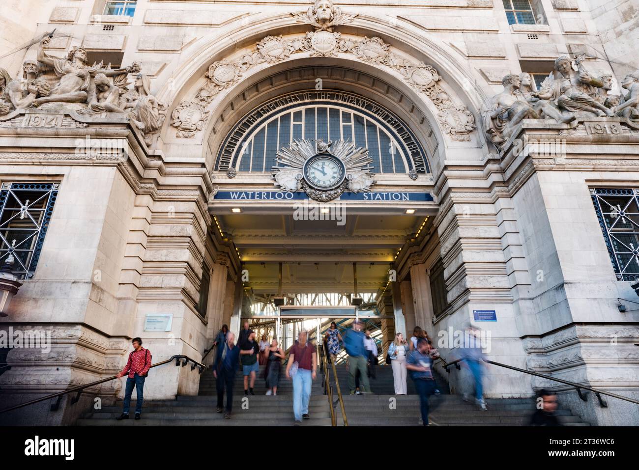 London, United Kingdom. October 10th 2023 London Waterloo Station, a ...
