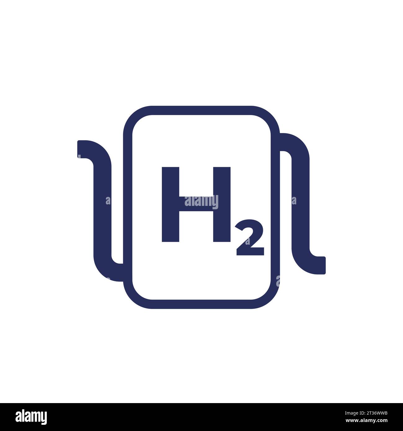 hydrogen power system icon, h2 energy source Stock Vector Image & Art ...