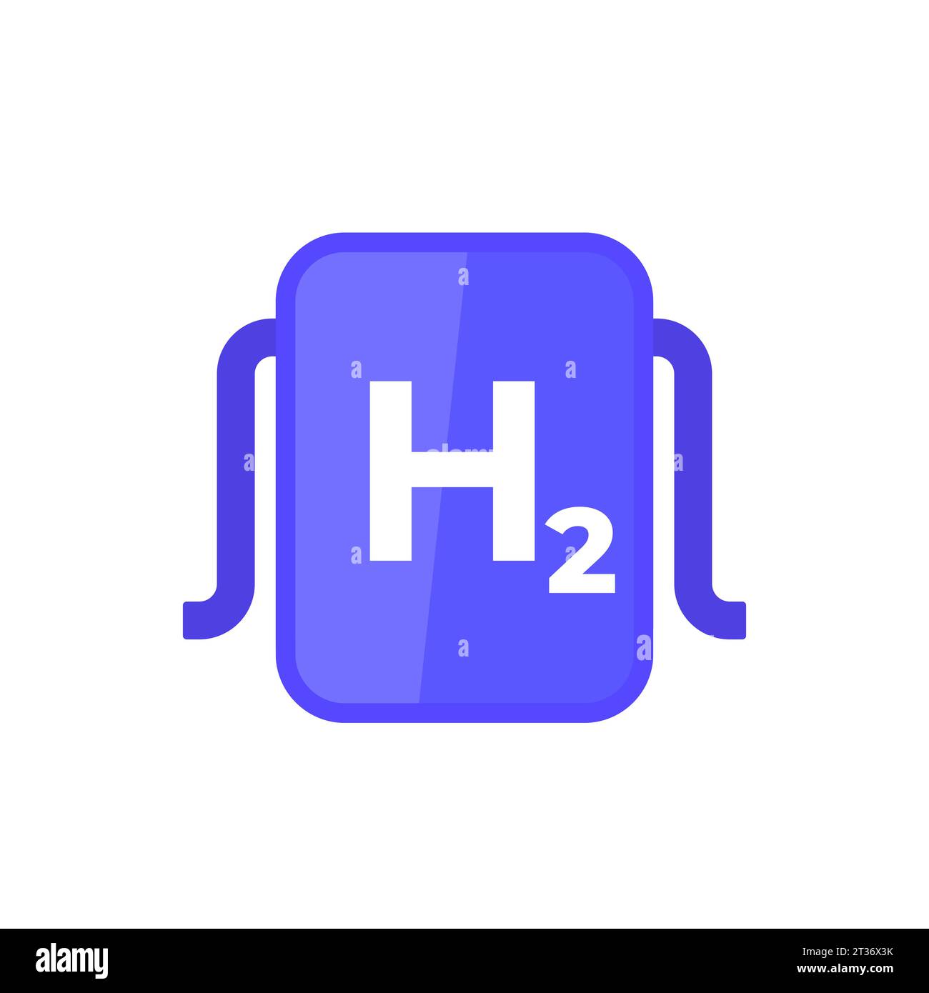 hydrogen power system icon, h2 energy source Stock Vector Image & Art ...