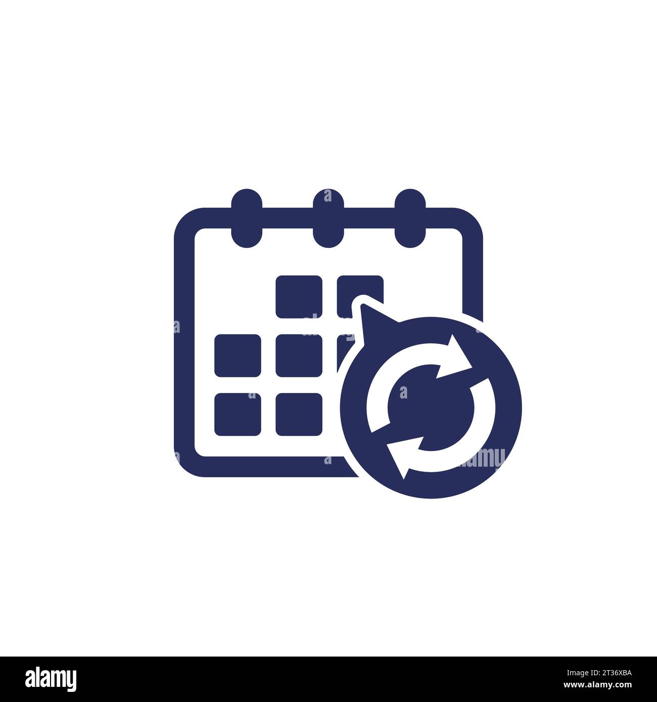 monthly subscription auto-renewal icon on white Stock Vector Image ...