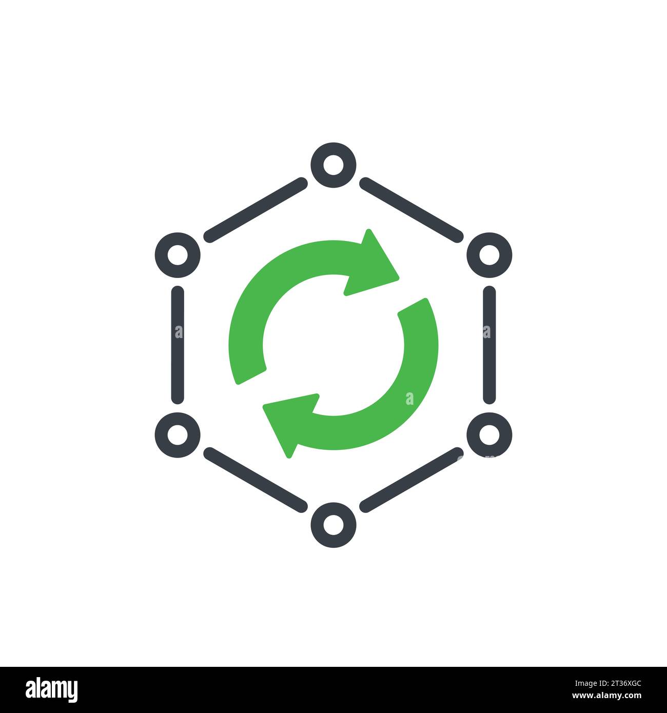 recycled polymer or plastic icon Stock Vector Image & Art - Alamy