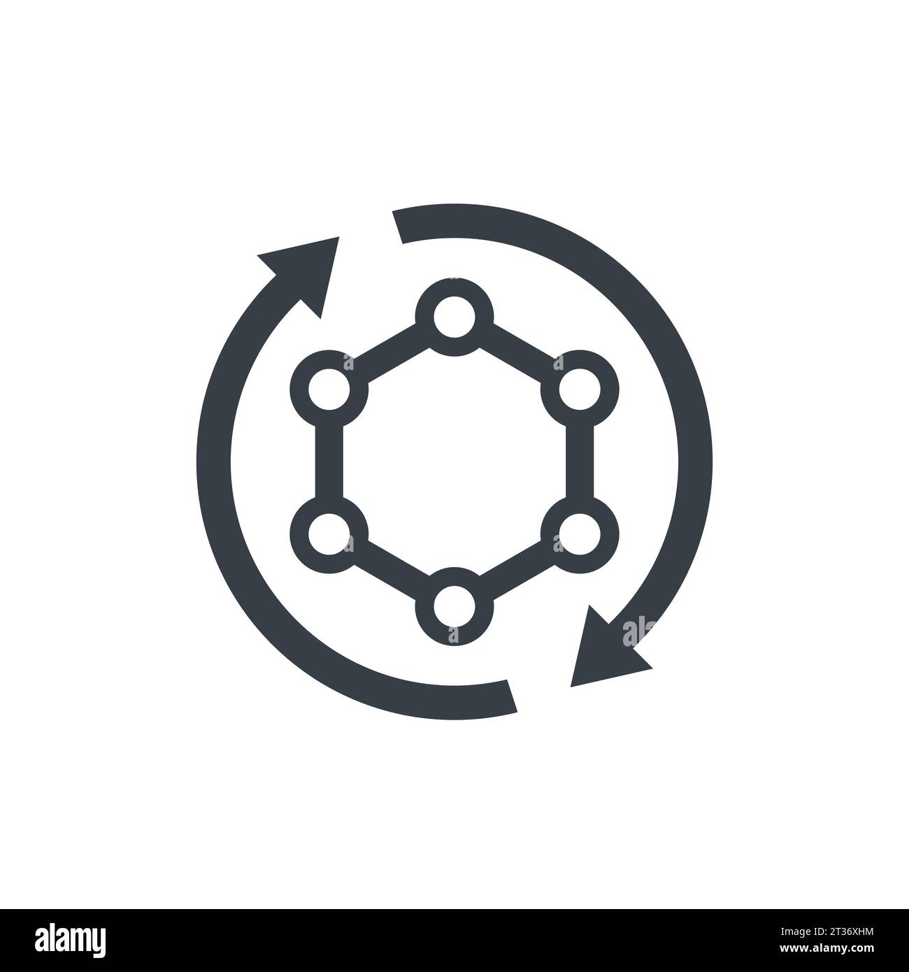 recycled polymer or plastic icon on white Stock Vector Image & Art - Alamy