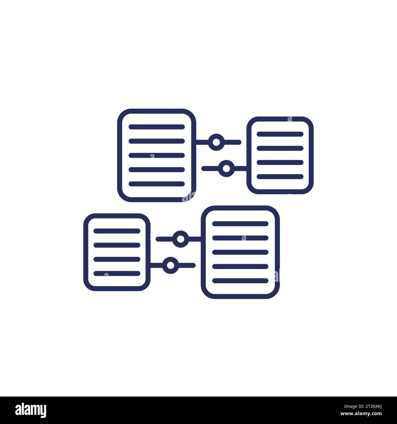 Document flow icon Cut Out Stock Images & Pictures - Alamy