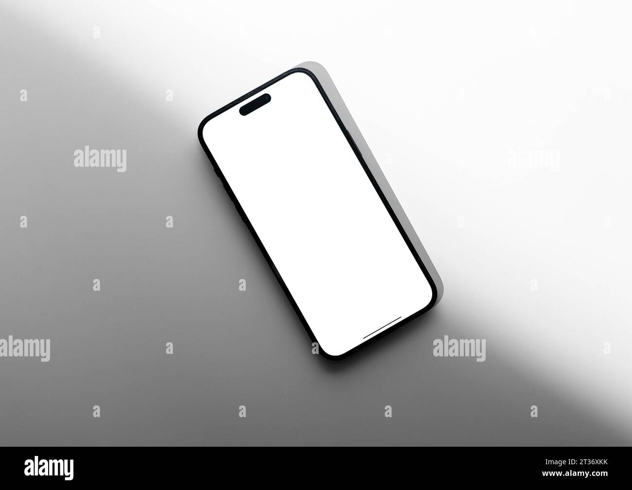 Berlin, Germany October 16 2023 Iphone 14, blank clean mobile phone ...