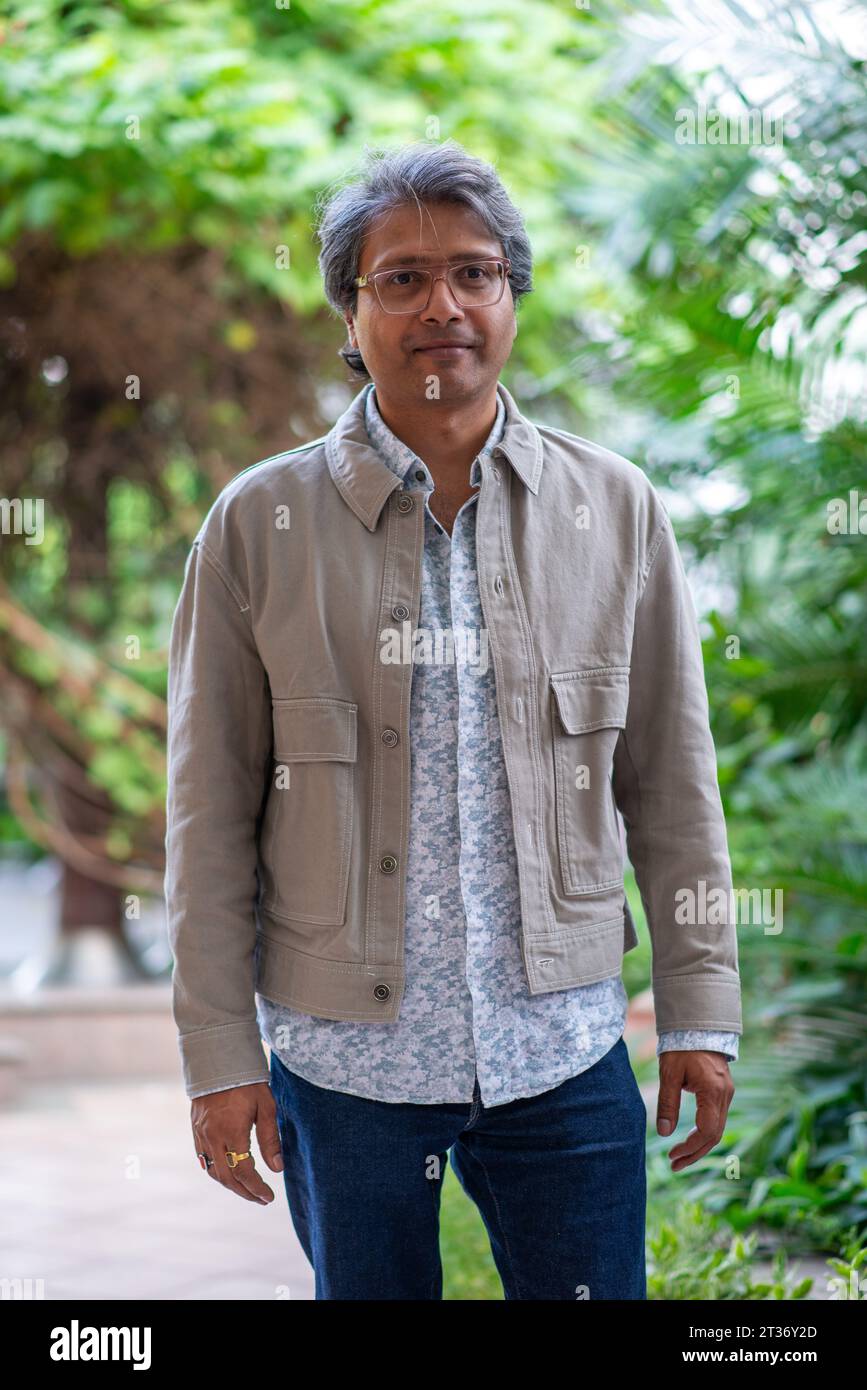 New Delhi, India. 23rd Oct, 2023. Film Director, Nikhil Bhat poses for photos during the ...