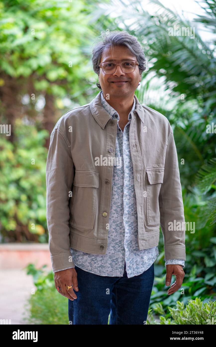 New Delhi, India. 23rd Oct, 2023. Film Director, Nikhil Bhat poses for photos during the ...