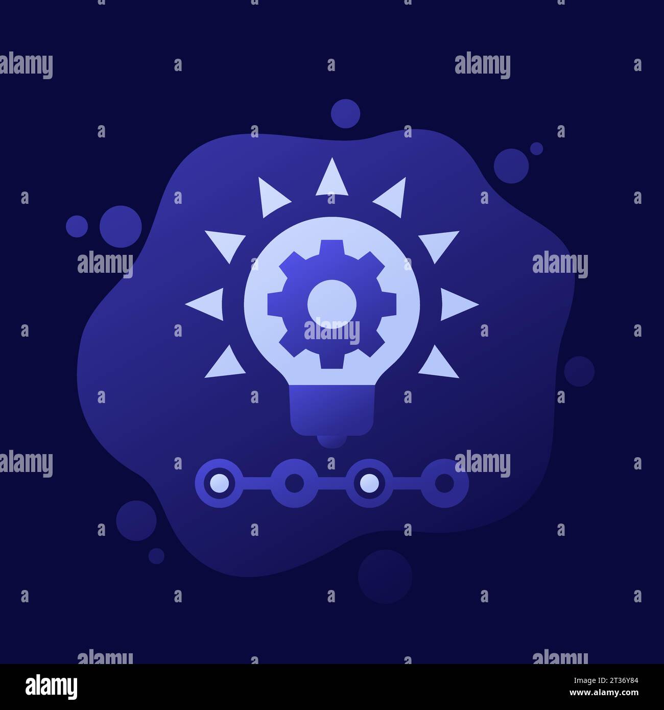 startup icon with a light bulb, vector design Stock Vector Image & Art ...