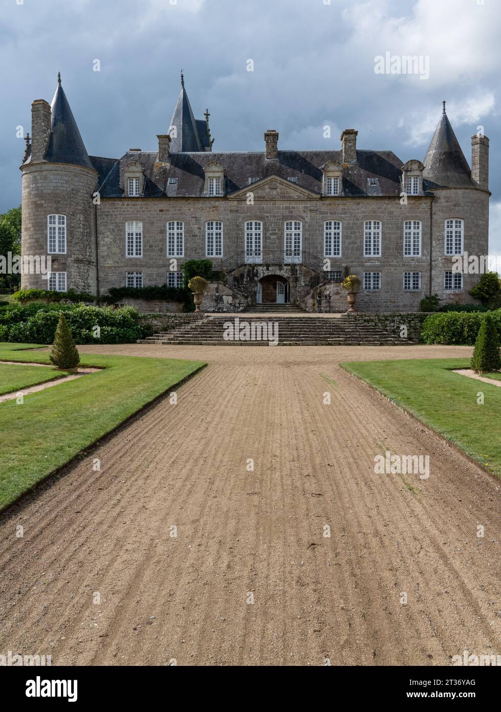Chateau de Kergrist, France. Medieval estate house with normandy ...