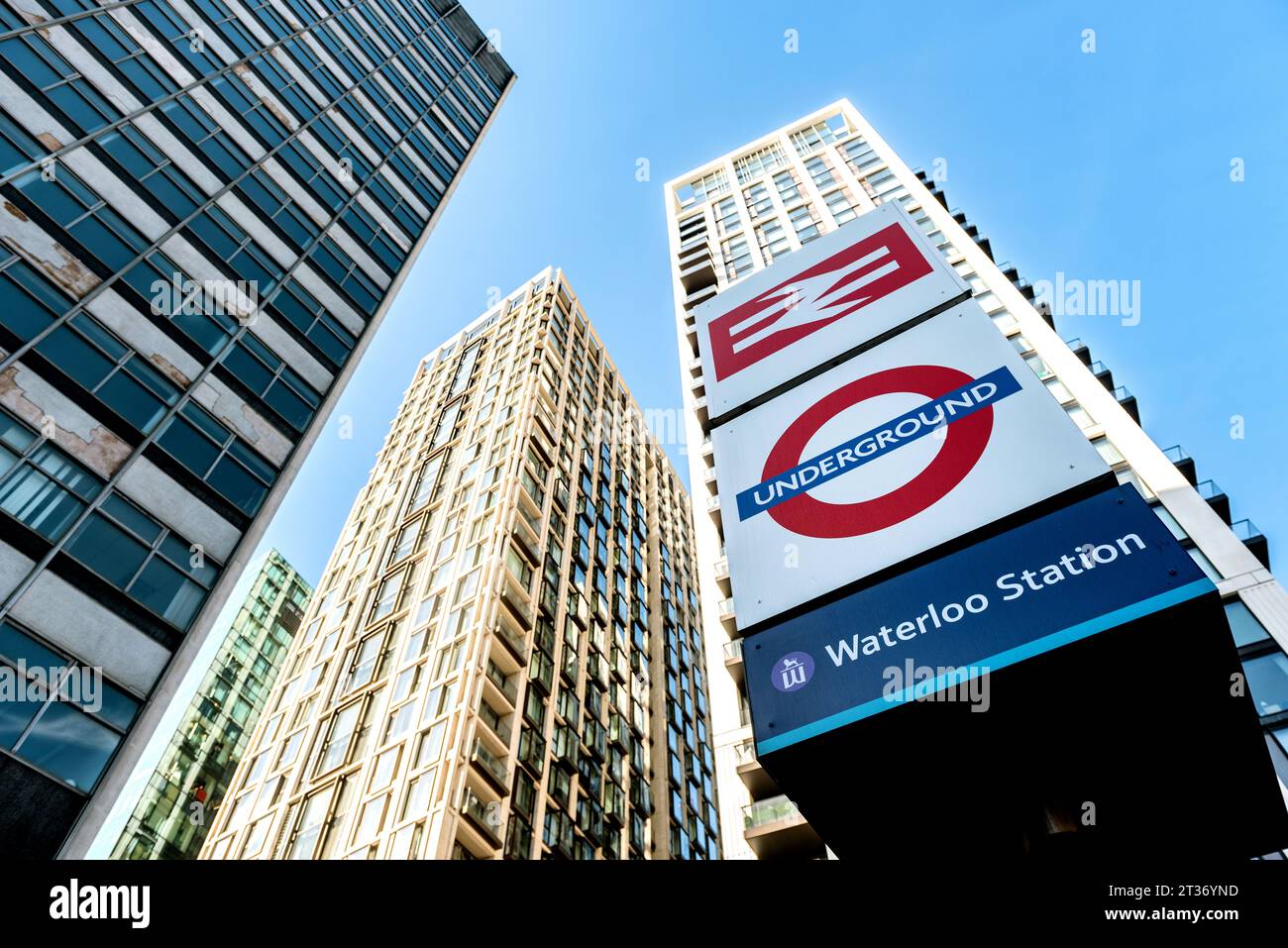 London, United Kingdom. October 10th 2023 Sign for London Waterloo ...